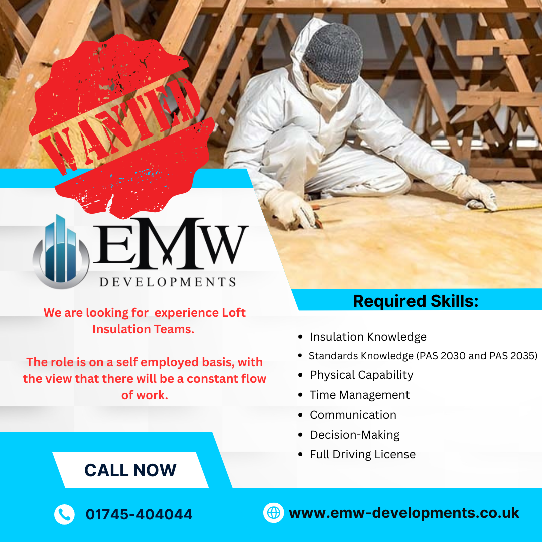 INSULATION INSTALLERS - EMW Developments